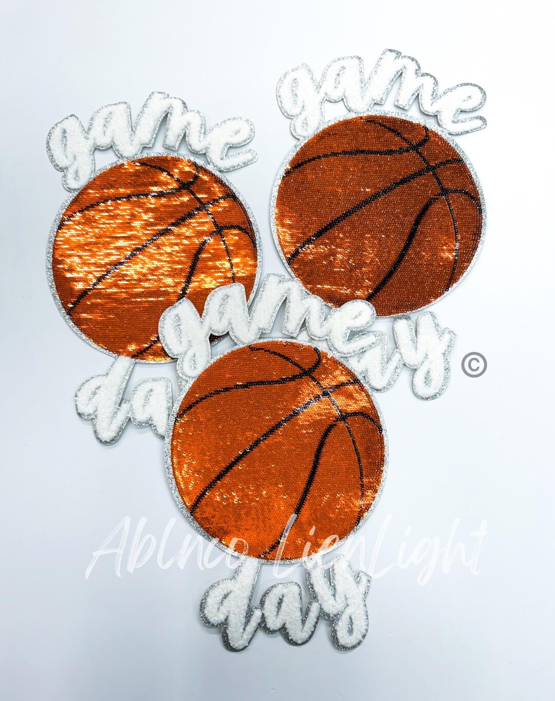 Basketball Patch, Basketball Gameday Patch, Sequins Basketball Patch ...