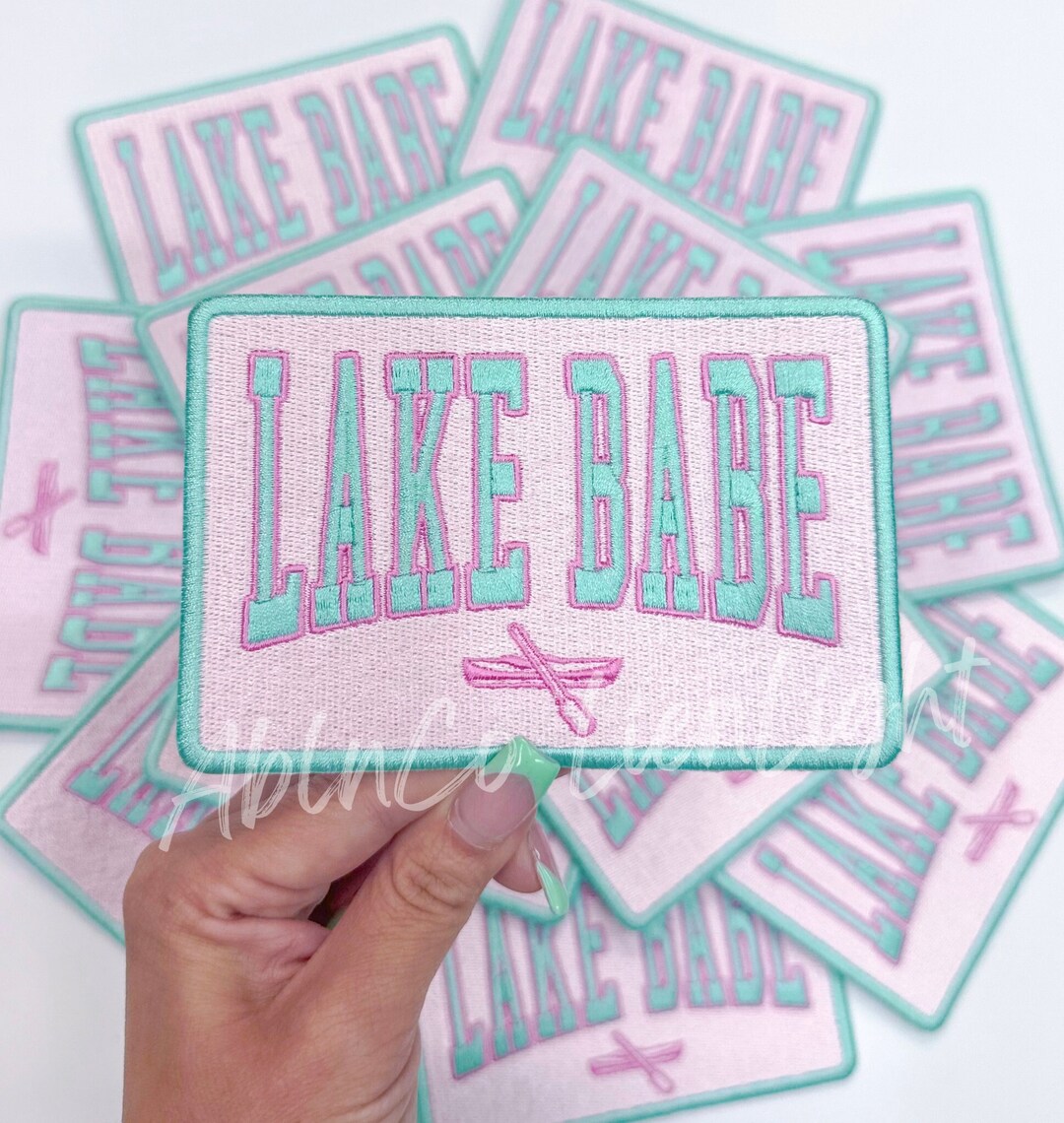 Lake Babe Patch, Trucker Hat Patch, Preppy Patch, Embroidery Patch ...