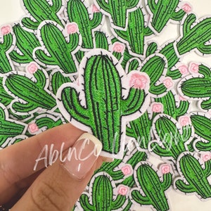 Cactus Iron on Patch: Chenille Embroidery, Cowgirl Trucker Hat - Etsy