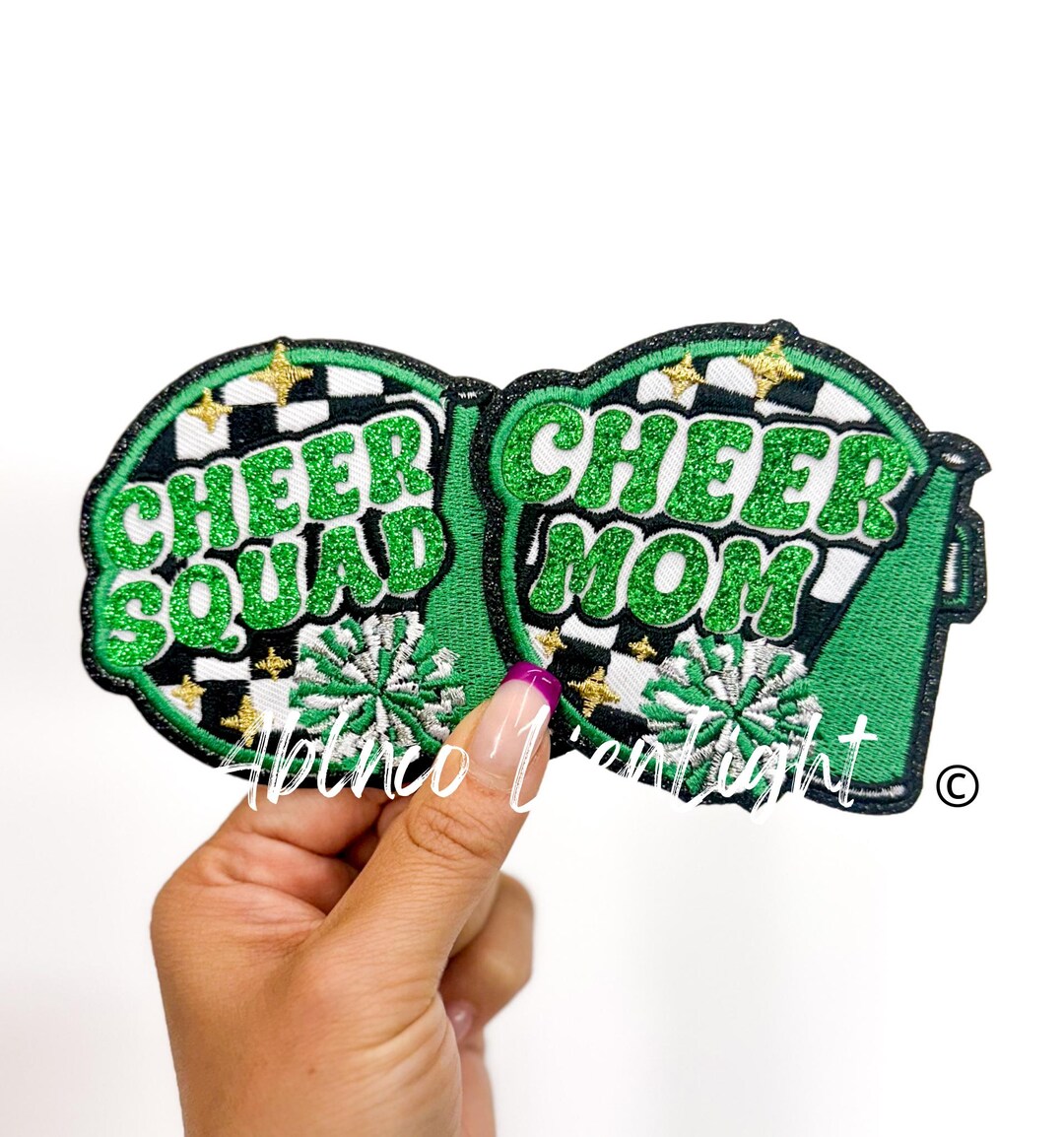 Cheer Patches, Green Cheer Patch, Cheer Squad Patch, Cheer Mom Patch, Trendy Patch, Game Day ...