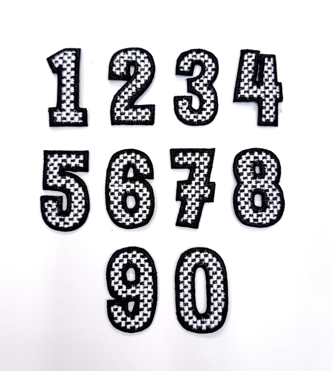 Number Patch 2 Inch, Black Iron on Numbers, Small Patch Numbers, Number ...