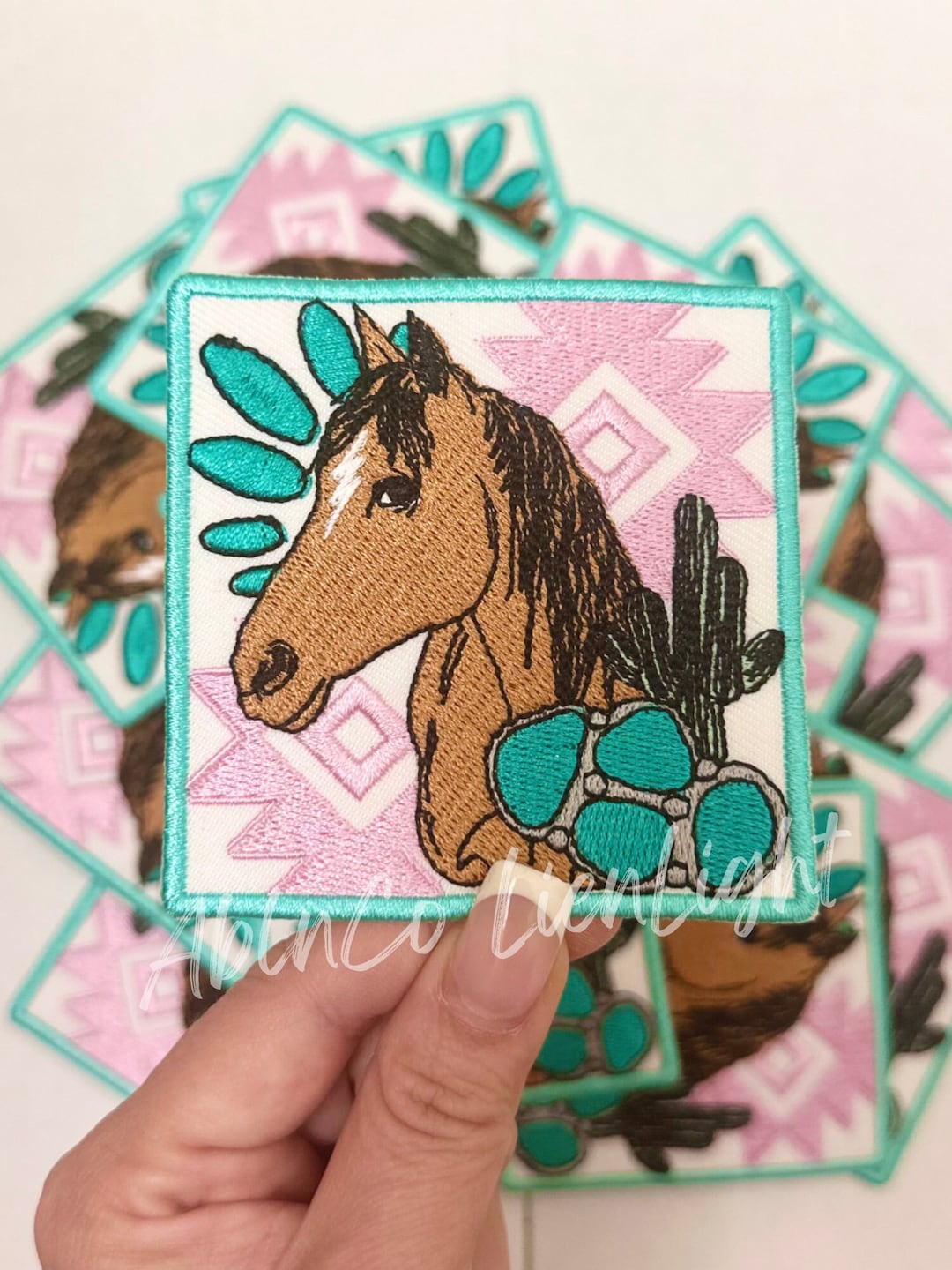 Horse Patch, Turquoise Patch, Hat Patch, Rodeo Patch, Cowgirl Patch, Western Patch, Trendy Patch ...