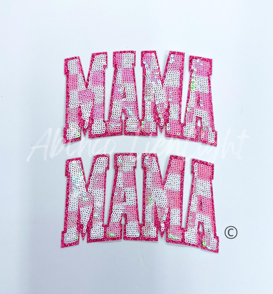 Mama Patch, Pink Checkered Mama Patch, Mom Patch, Checkered Patch ...