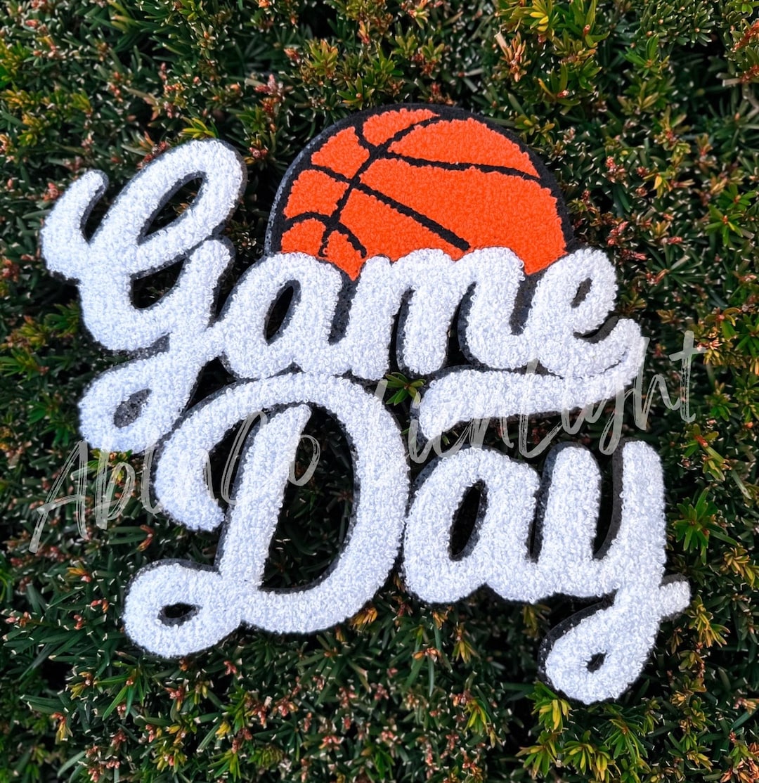 Basketball Gameday Patch, Basketball Patches, Chenille Patch Iron On ...