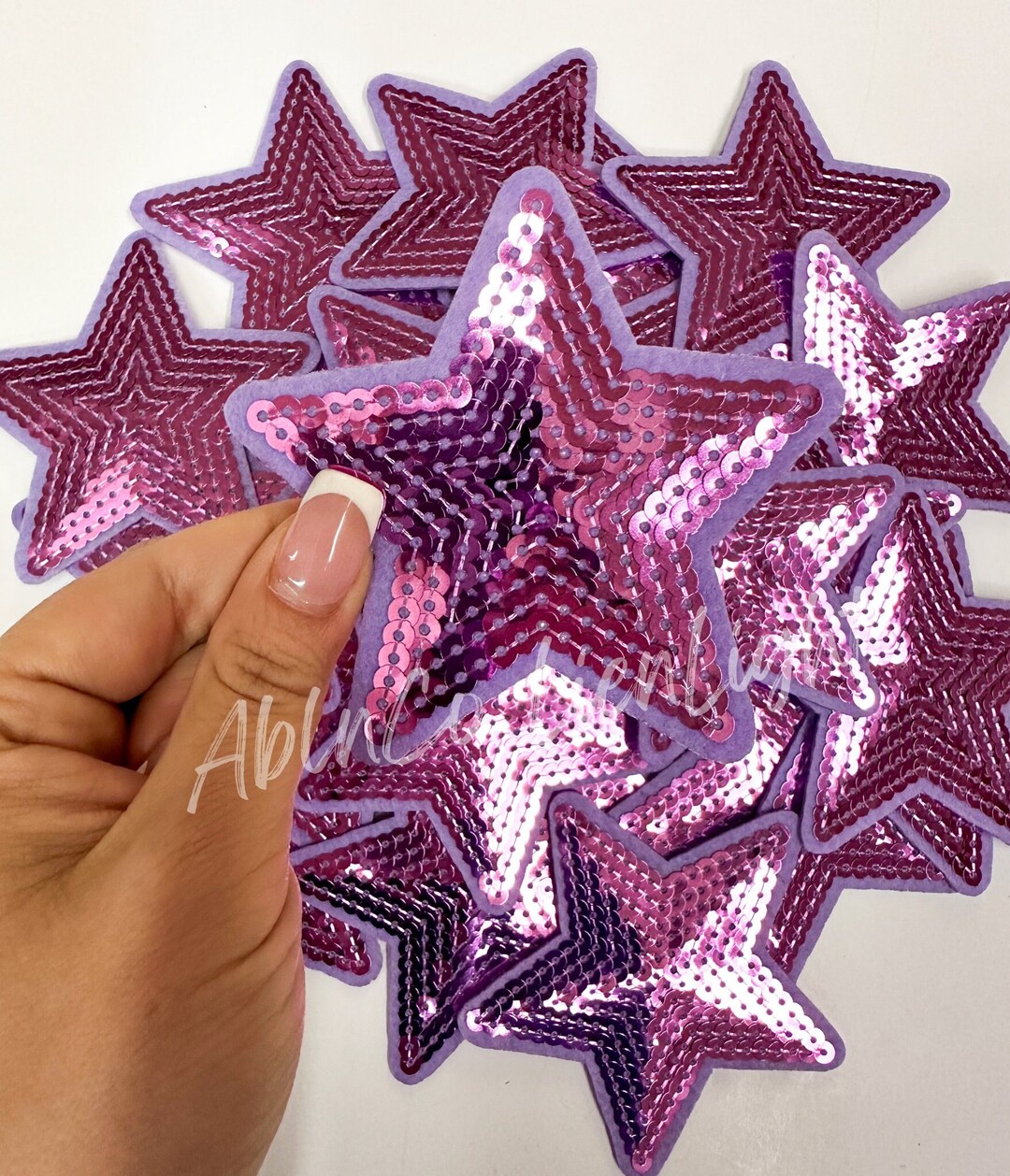 Star Patch, Sequin Star Patch, Purple Star Patch, Trucker Hat Patches ...