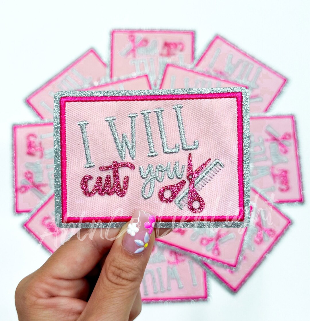 I Will Cut You Patch, Trucker Hat Patch, Hairstylist Patch, Snarky Patch, Funny Patch, Trendy ...