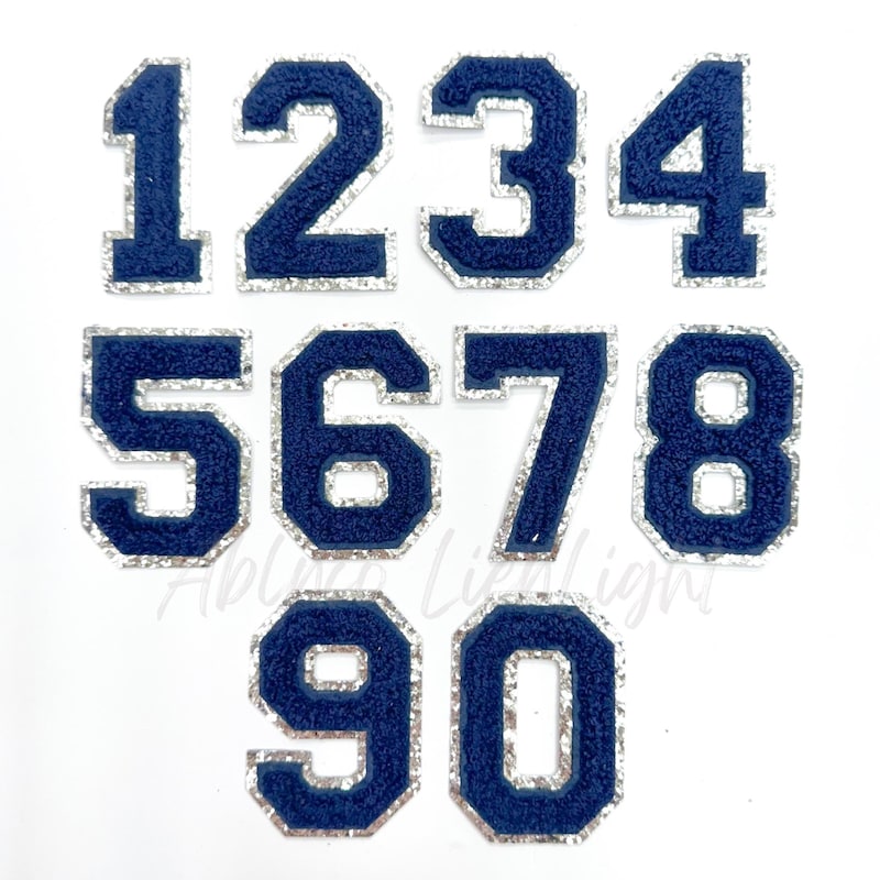 Navy Numbers Iron On - Etsy