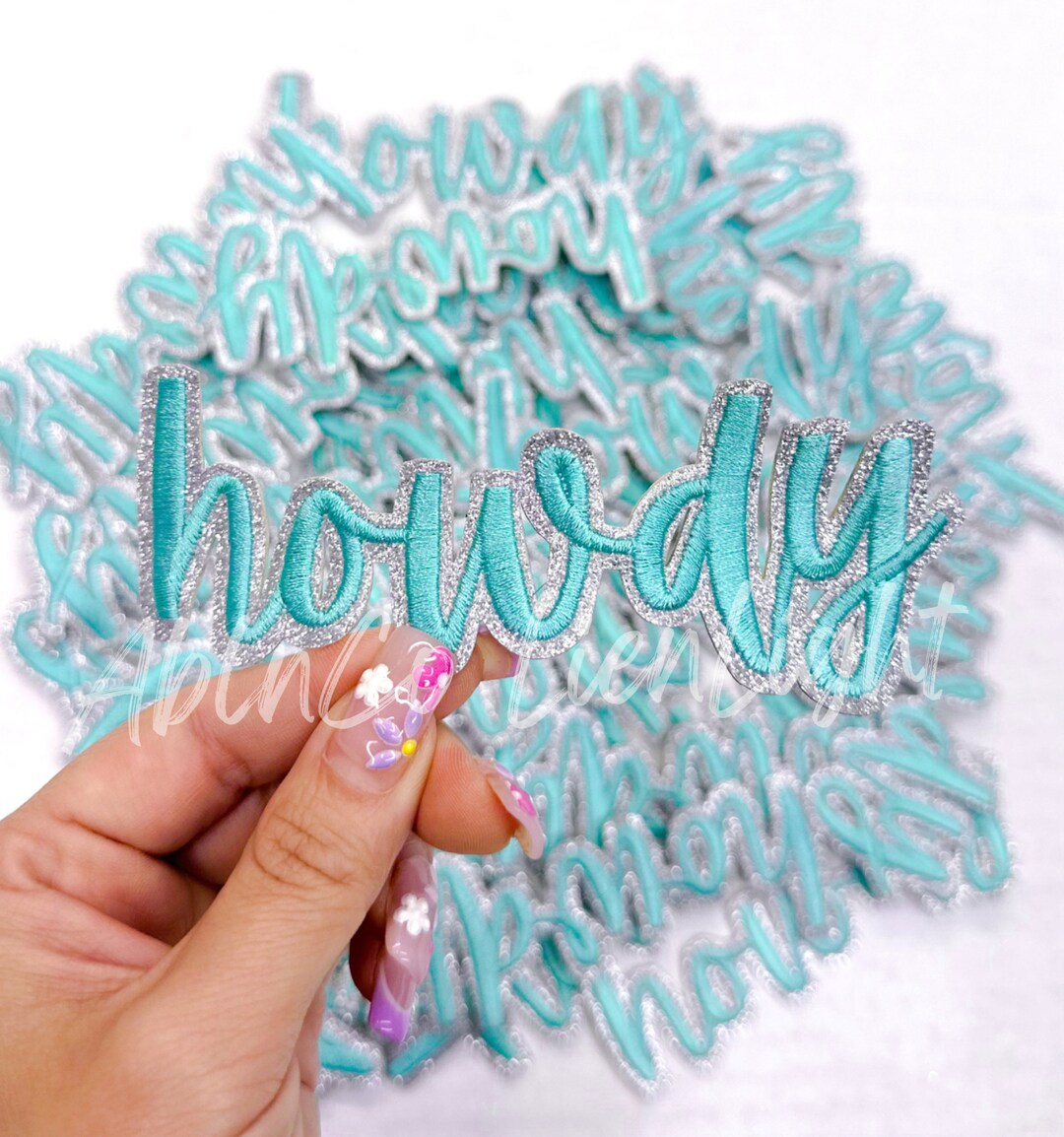 Howdy Patch, Turquoise Sticker Adhesive Patch, Stadium Bag Patch ...
