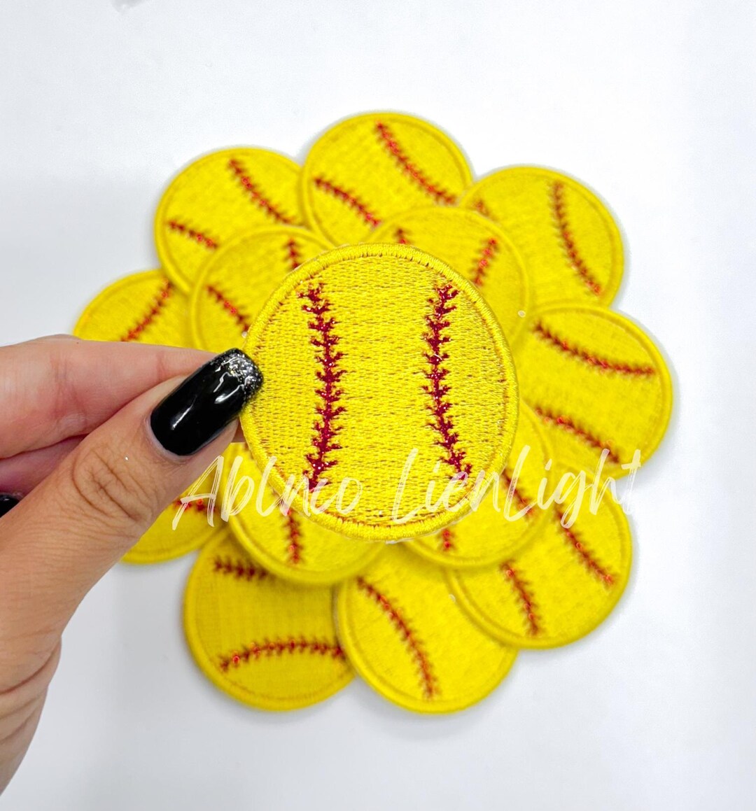 Softball Iron-on Patch: Chenille Game Day Applique (2 Inch) - Etsy