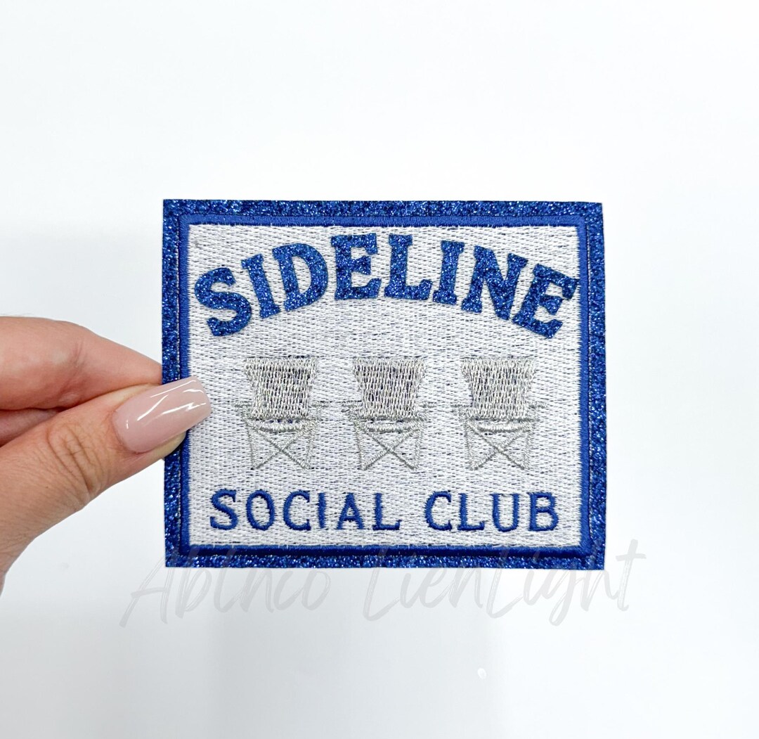 Sideline Social Club Patch: Royal Blue Game Day Sports Patch - Etsy