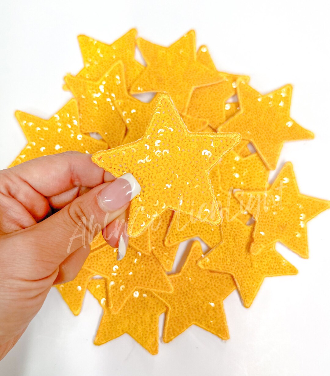 Star Patch, Sequin Star Patch, Gold Star Patch, Small Star Patches ...
