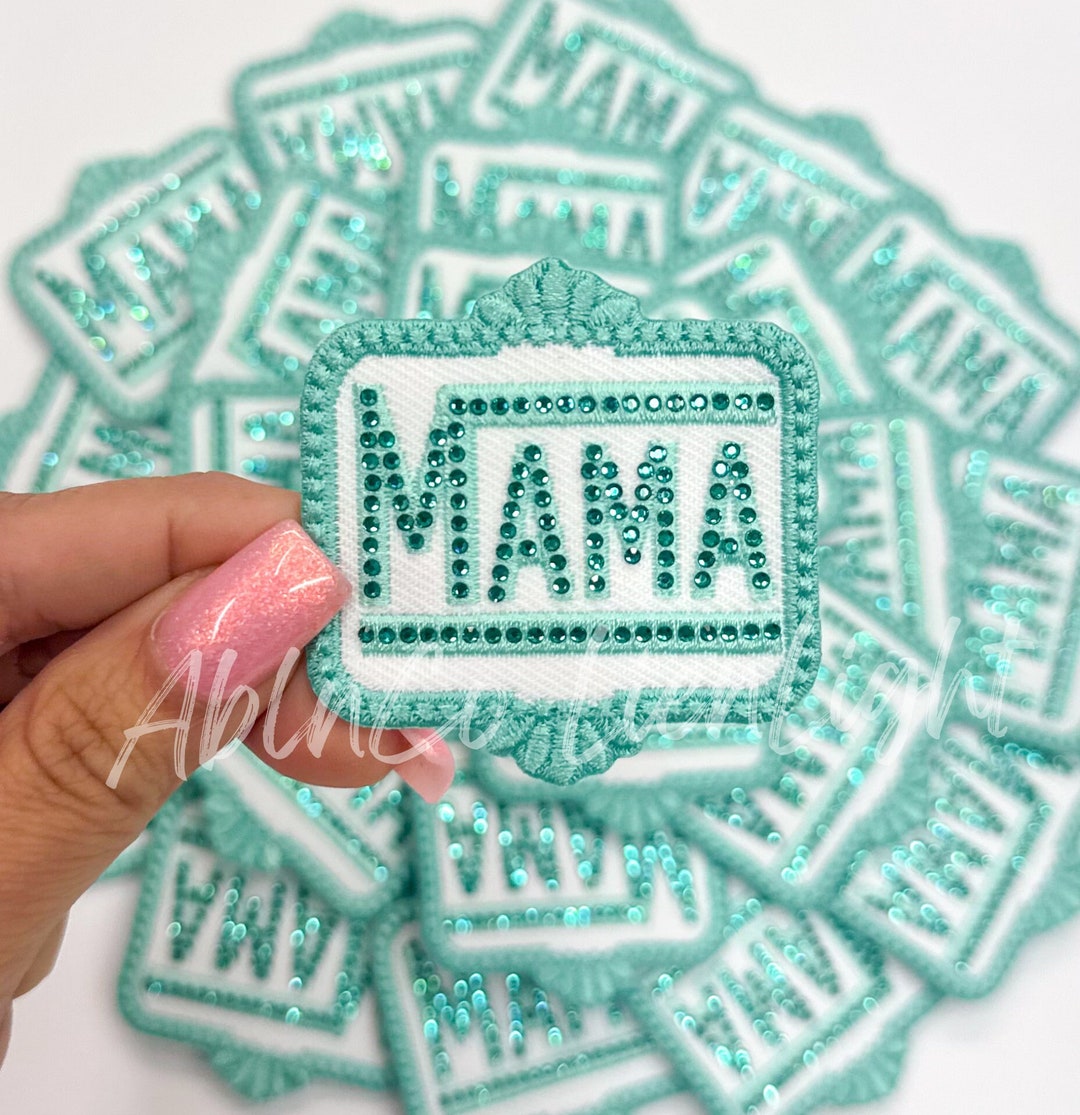 Rhinestone Mama Patch, Trucker Hat Patches, Turquoise Patch, Rodeo ...