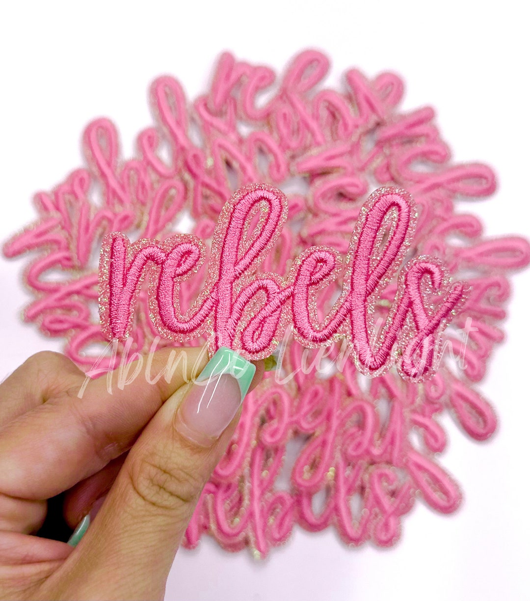 Letter Iron on Patch, Rebels Patch, Trucker Hat Patches, Preppy Pink ...