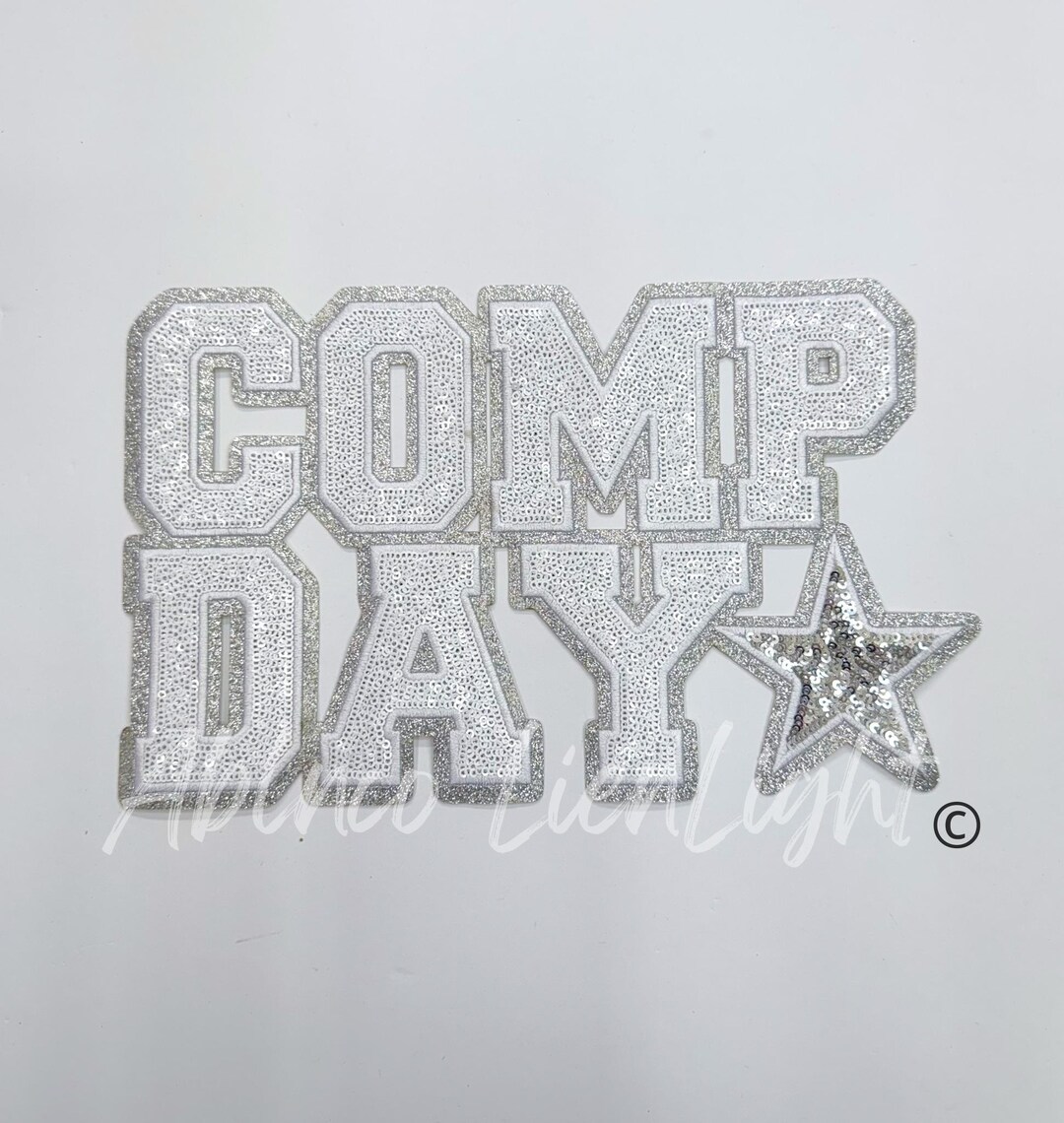 Comp Day Sequin Patch: Large Iron-on Star Patch (11.5'' X 6.5'') - Etsy