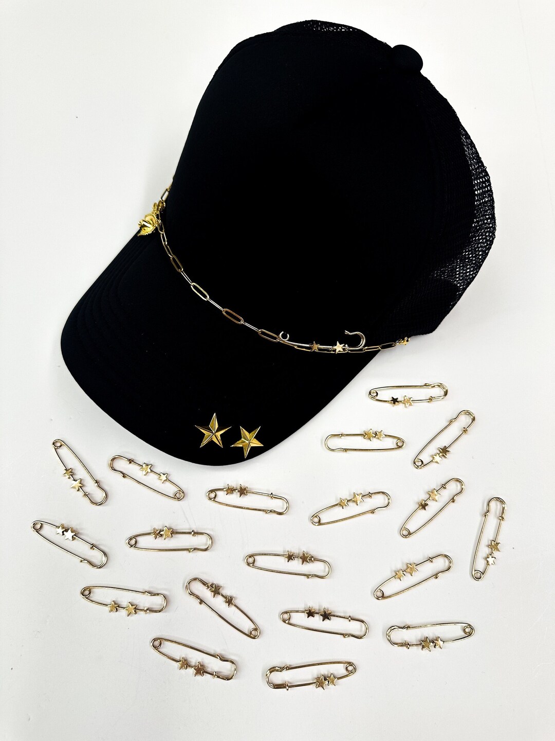 Star Pin, Hat Pins, Safety Pin, Star Hat Pin, Gold Pin, Hat Bling, Hat ...