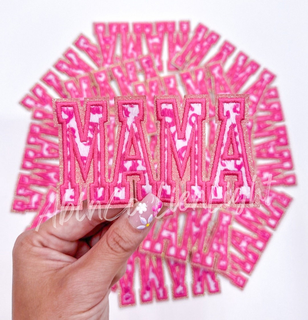 Mama Patch, Mama Leopard Print Patch, Trucker Hat Patches, Mom Patch ...
