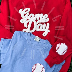 Royal Blue Game Day, Game Day Patch Iron On, Basketball Baseball Soccer Football Volleyball Game ...