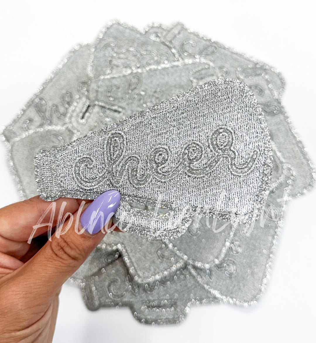 Silver Megaphone Patch, Cheer Patches, Iron on Patch, Game Day Patch ...