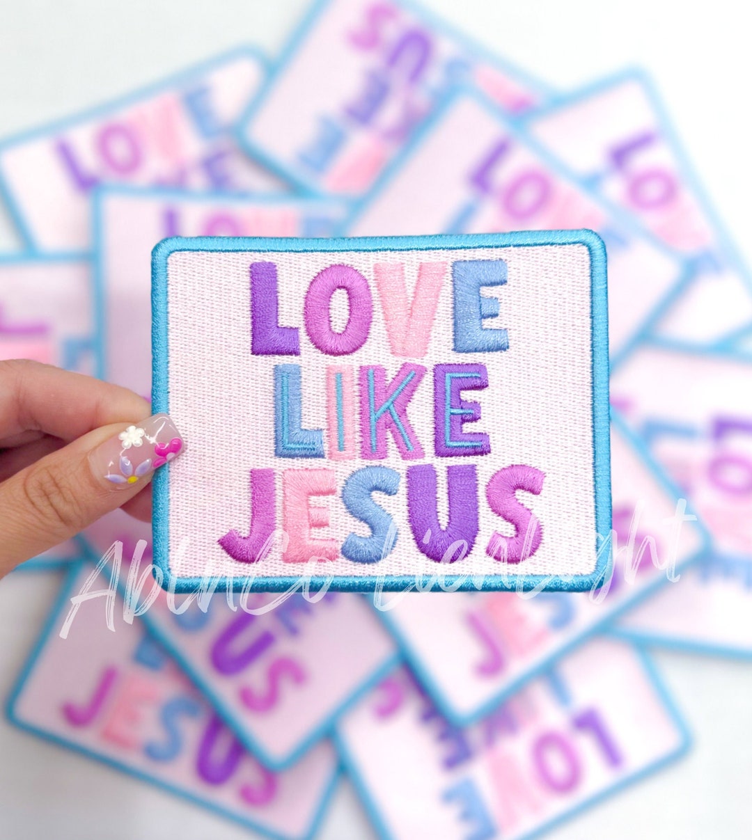 Love Like Jesus Patch, Trucker Hat Patches, Faith Iron on Patch, Faith ...
