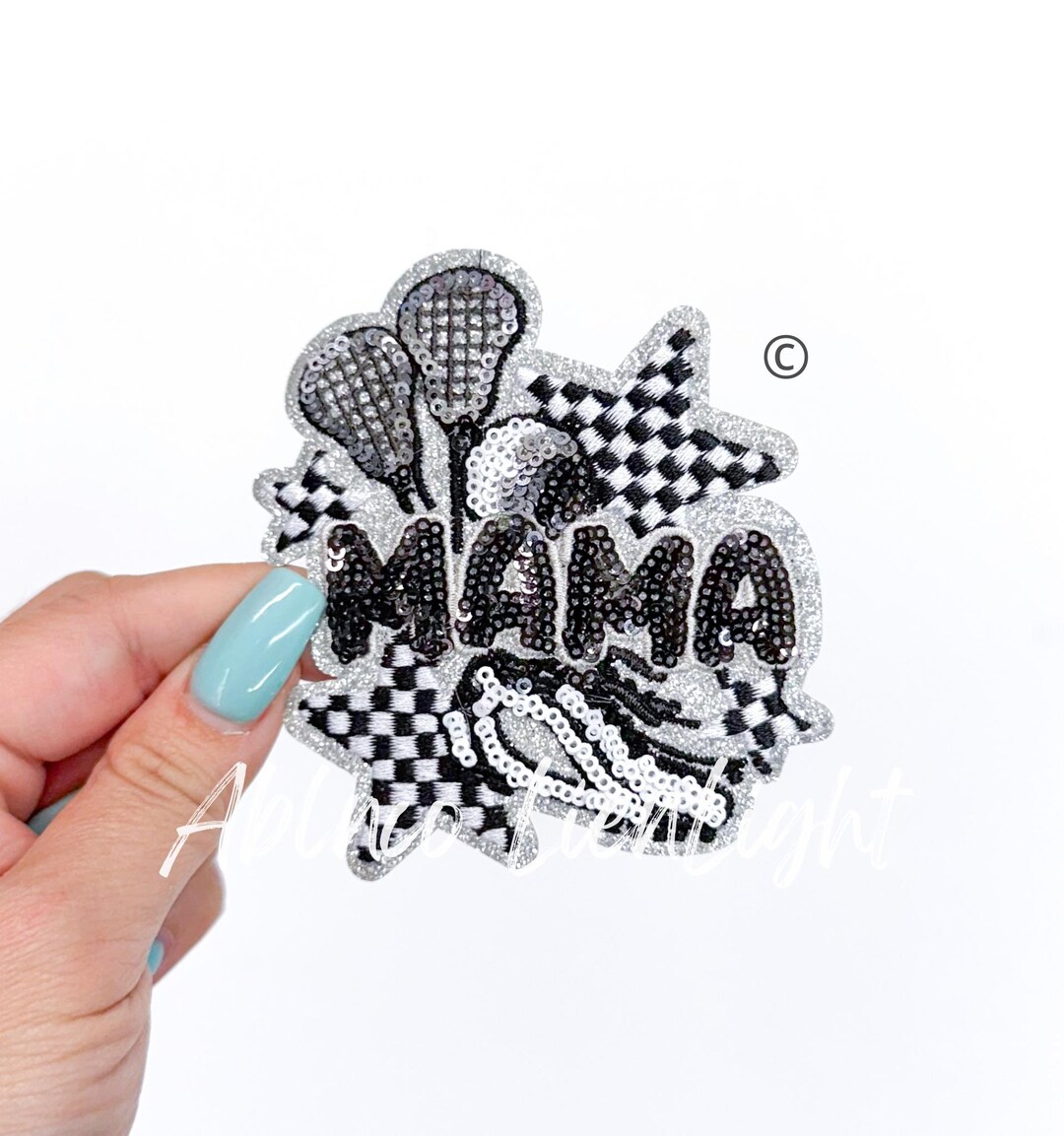 Lacrosse Patch, Lacrosse Mama Patch, Trucker Hat Patch, Sequin Patch ...