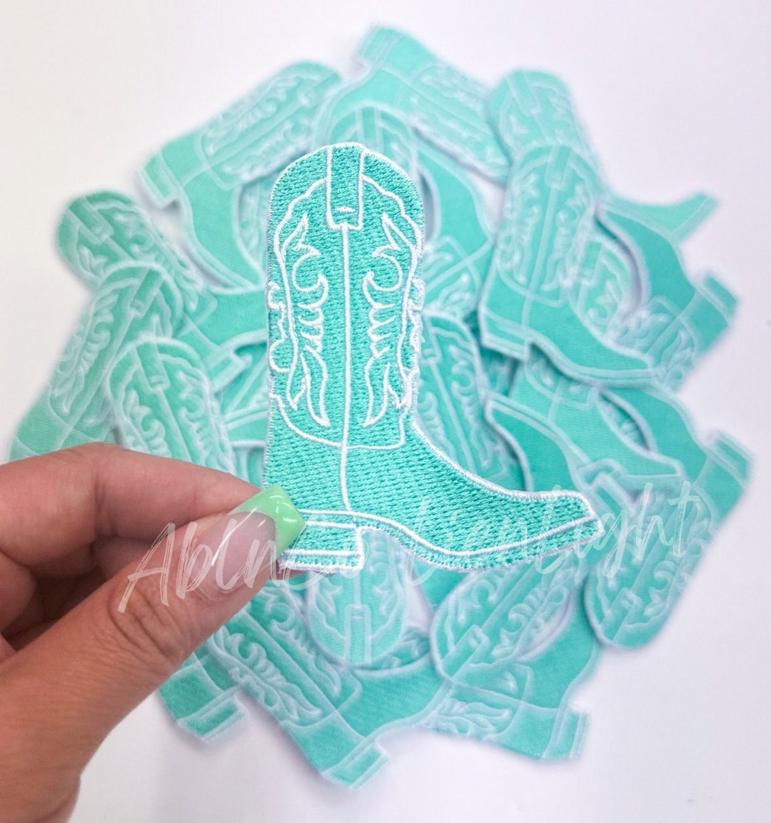 Boot Patch, Cowboy Boot Patch, Turquoise Patch, Trucker Hat Patches ...