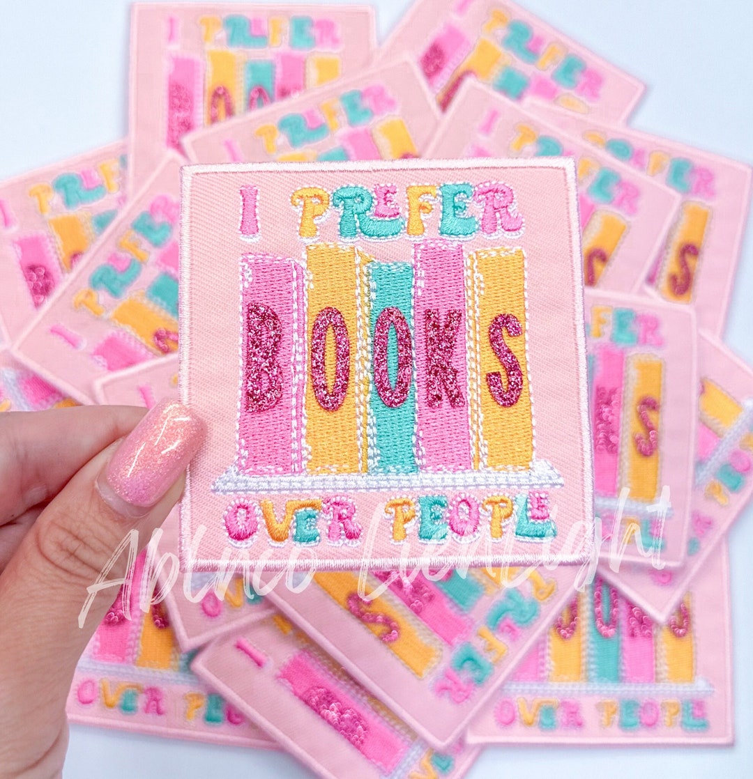 Books Patch, I Prefer Books Over People Patch, Trucker Hat Patches ...