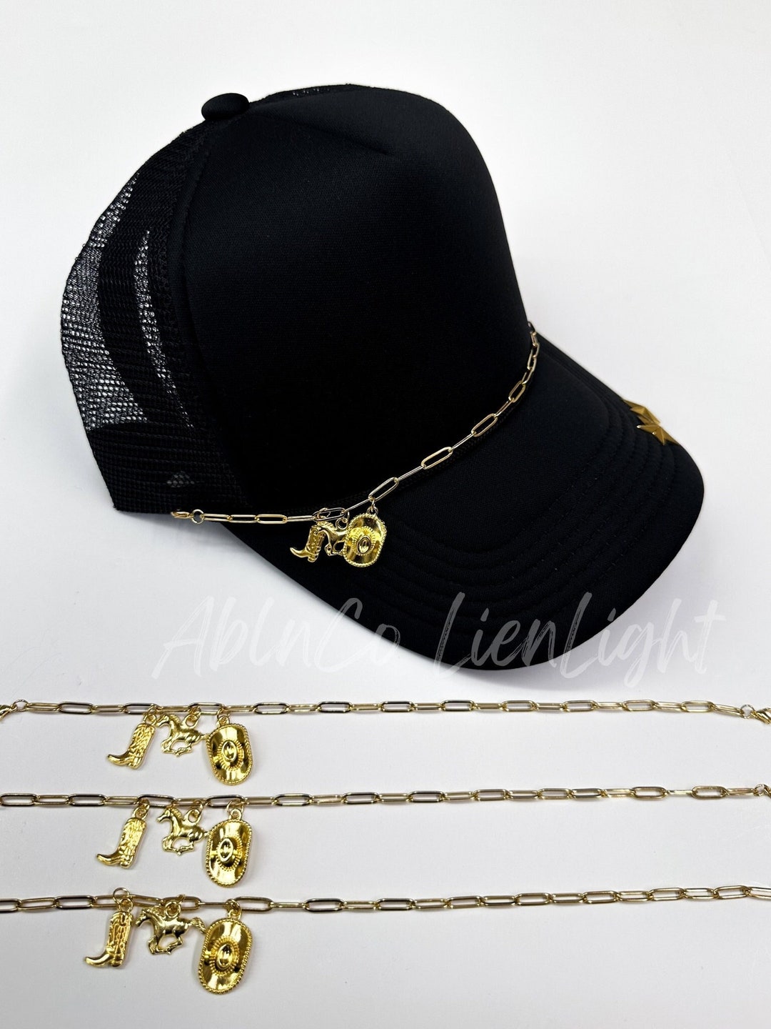 Trucker Hat Chain, Trucker Hat Pin, Western Chain, Cowboy Chain, Hat ...