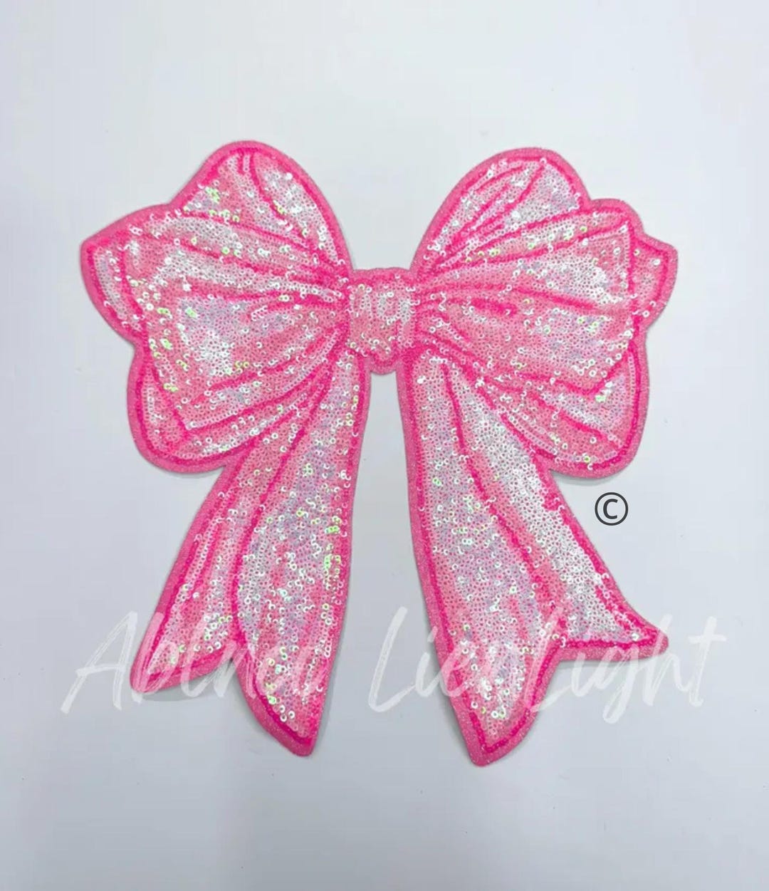 Big Bow Patch, Pink Bow Patch, Sequin Bow Patch, Bow Patches, Valentines Patch, Large Patch ...