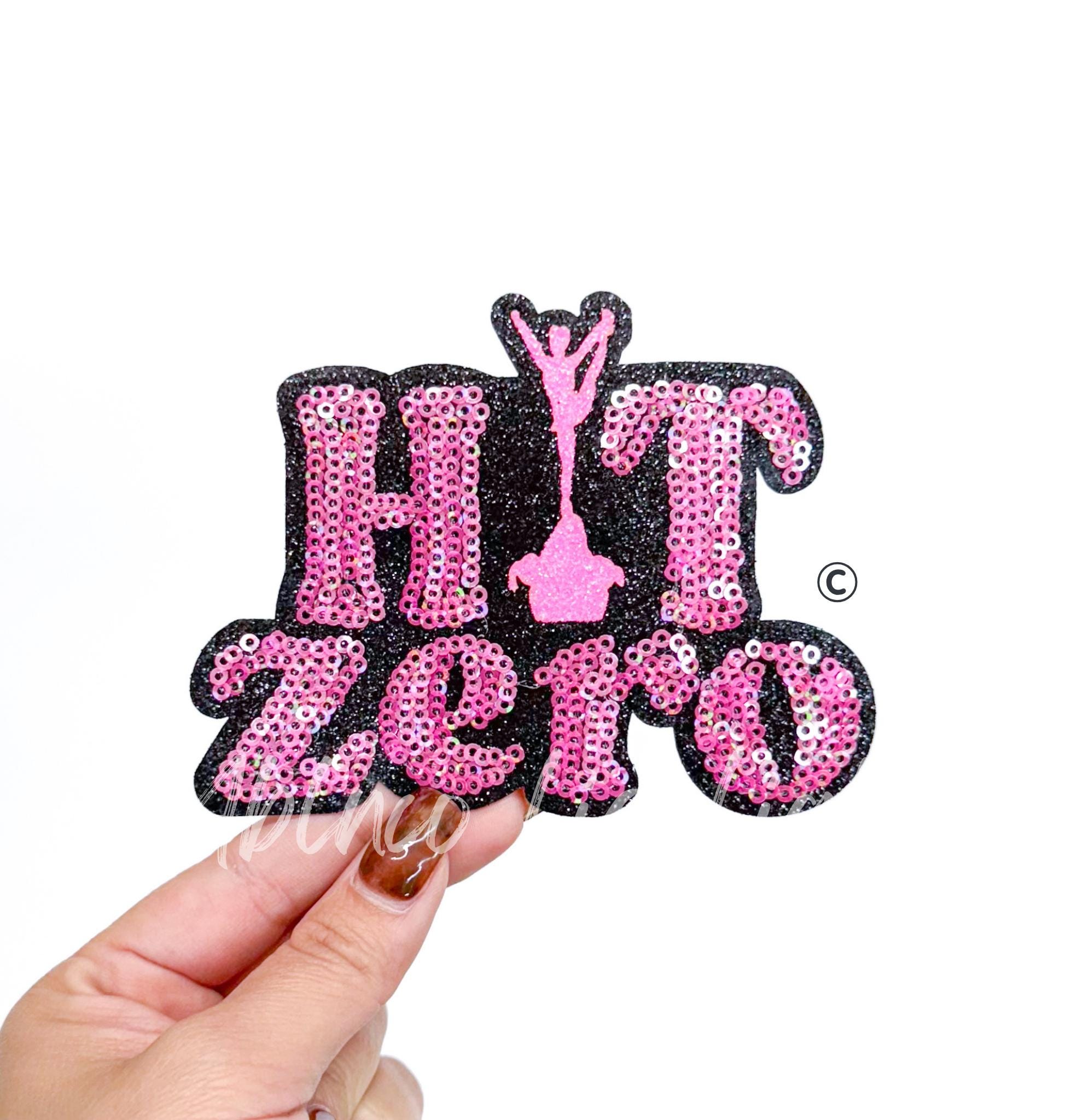 Hit Zero Sequin Cheer Patch: Iron-on Applique (4.25" X 3.25") - Etsy