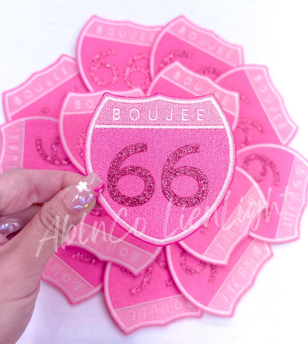 Route 66 Patch, Boujee Patch, Trucker Hat Patches, Glitter Patch, Iron ...