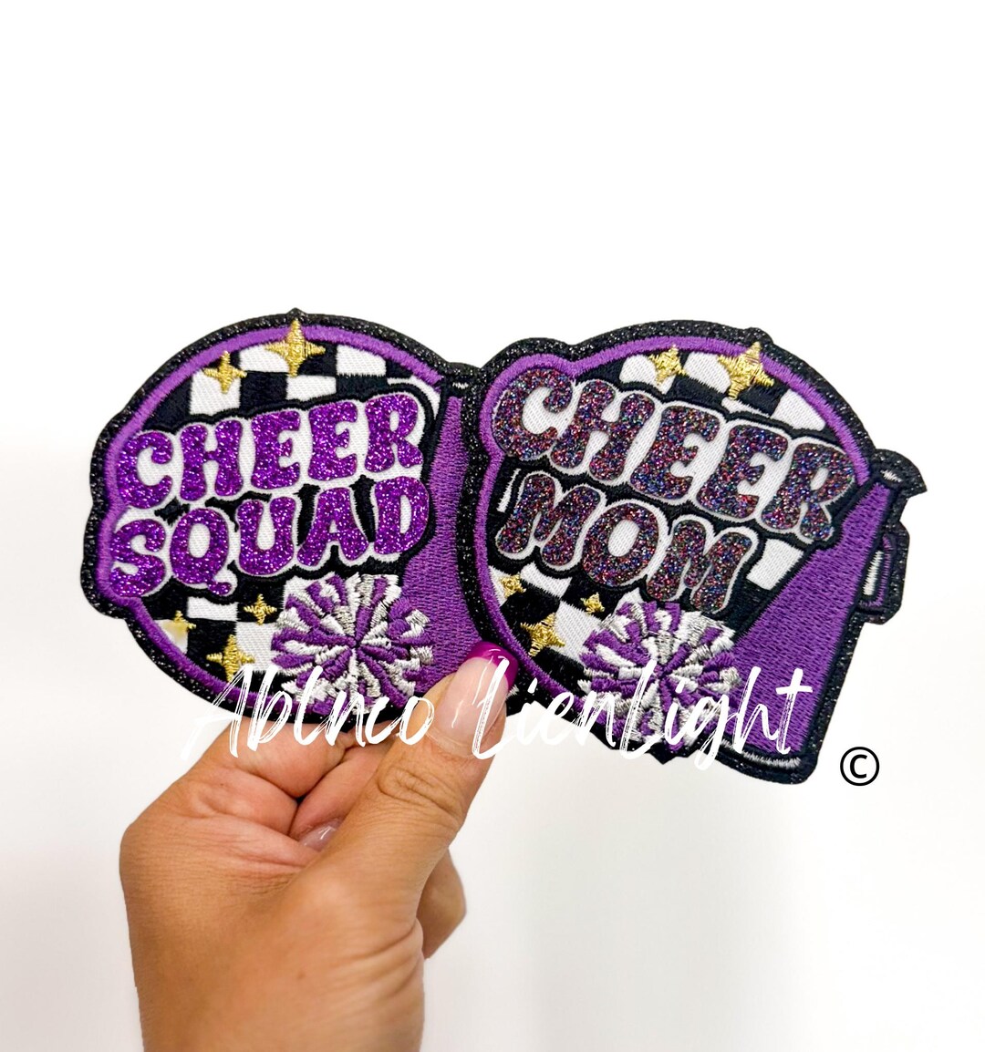 Cheer Patches, Purple Cheer Patch, Cheer Squad Patch, Cheer Mom Patch ...