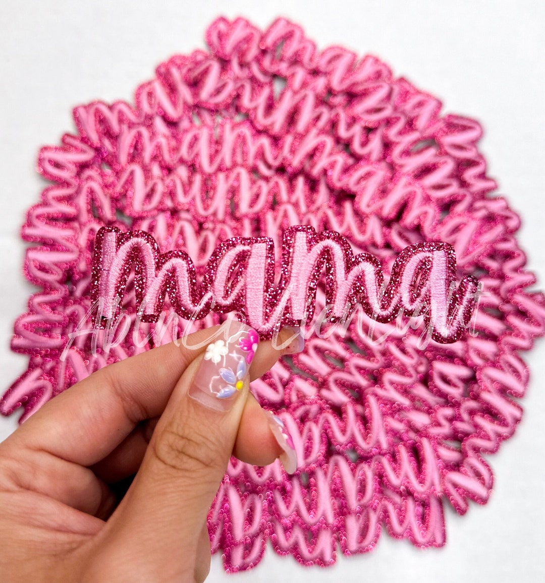 Mama Patch, Mama Cursive Patch, Trucker Hat Patches, Pink Mama Patch ...