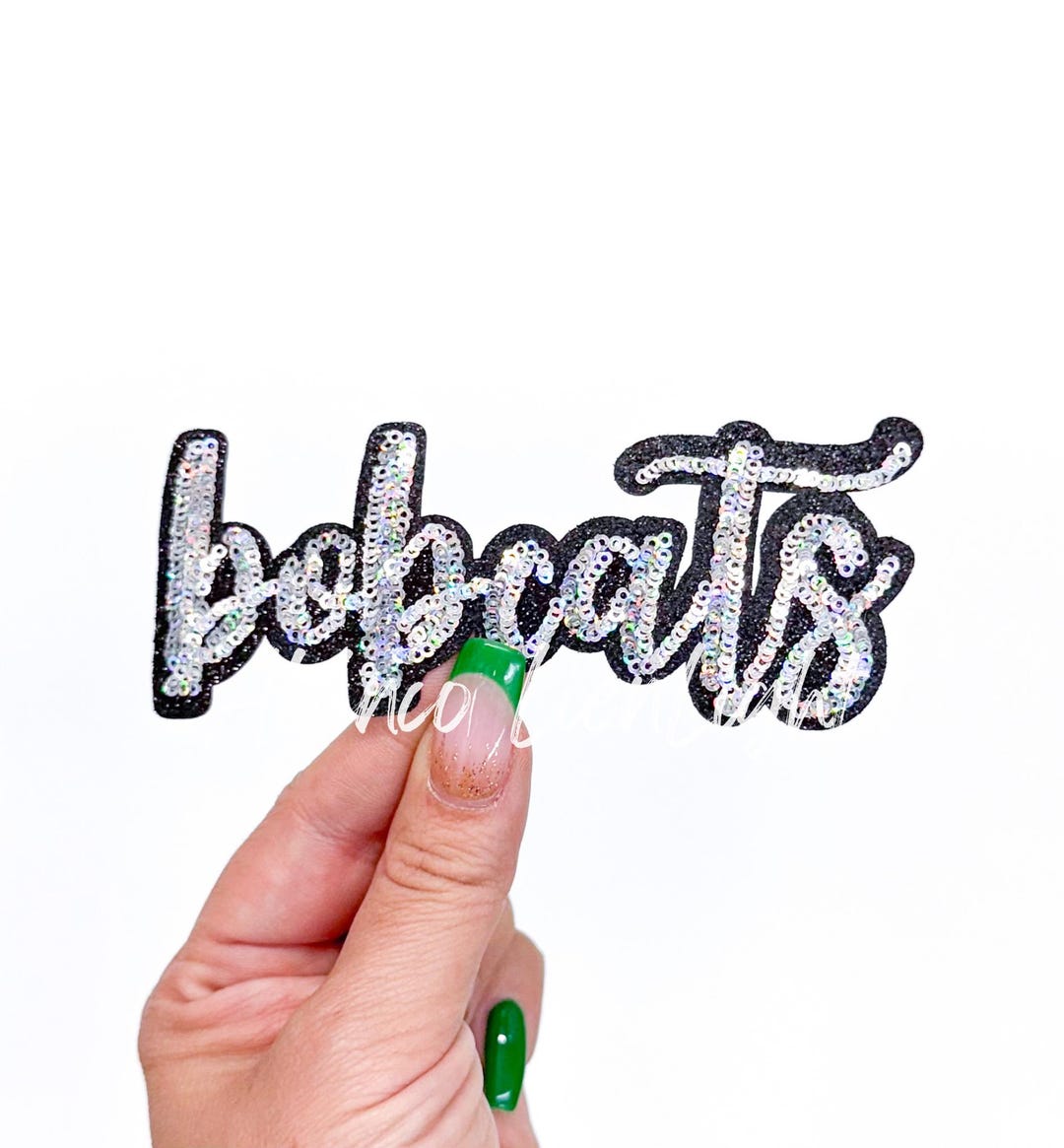 Bobcats Sequin Script Iron on Patch - Mascot Game Day Cheer - Etsy