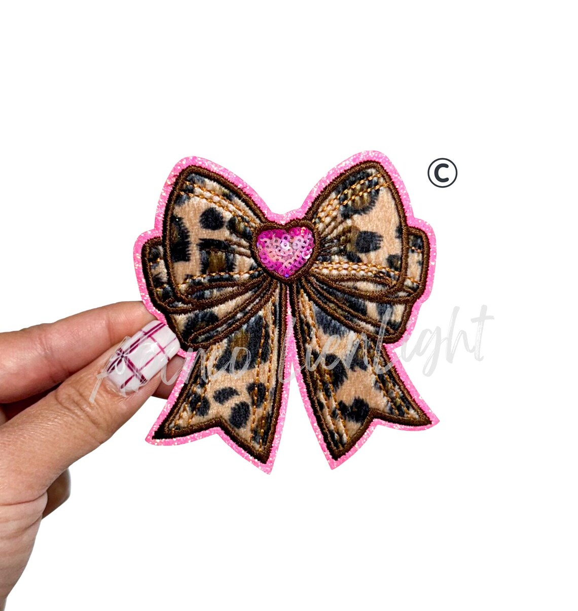 Cheetah Heart Bow Patch, Valentines Day Patch, Trucker Hat Patches ...