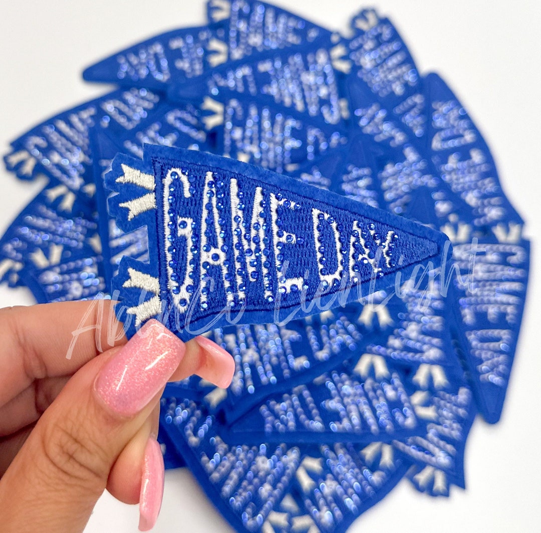 Game Day Patch, Rhinestone Patch, Royal Flag Patch, Pennant Flag Patch ...