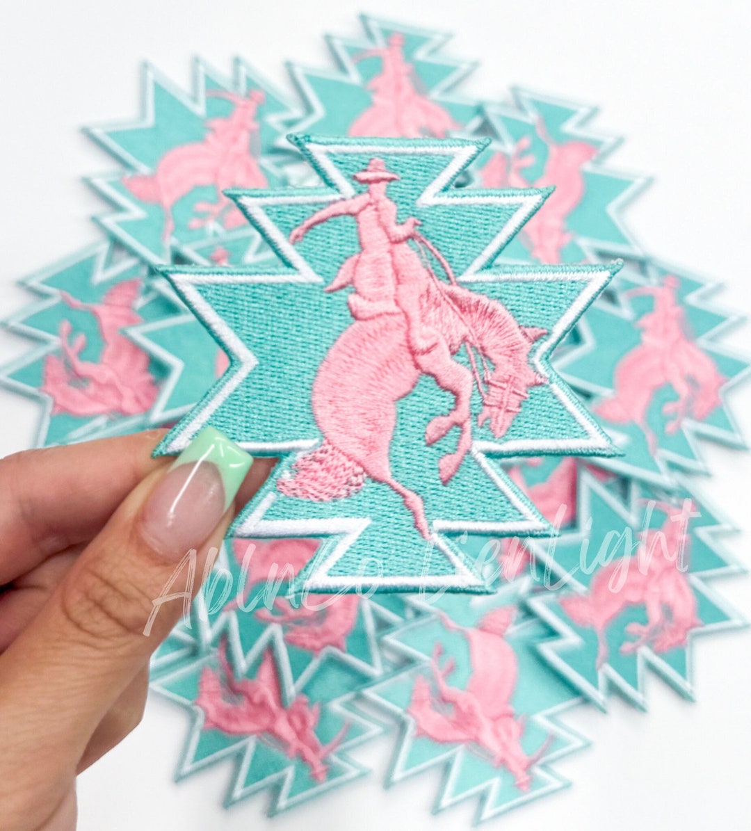 Bucking Horse Patch, Cowboy Rider Patch, Turquoise Patch, Trucker Hat ...
