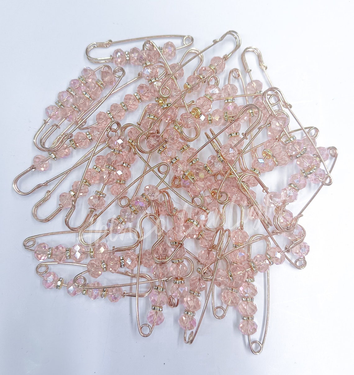 Beaded Safety Pin, Hat Accessories, Gemstone Pin - Etsy