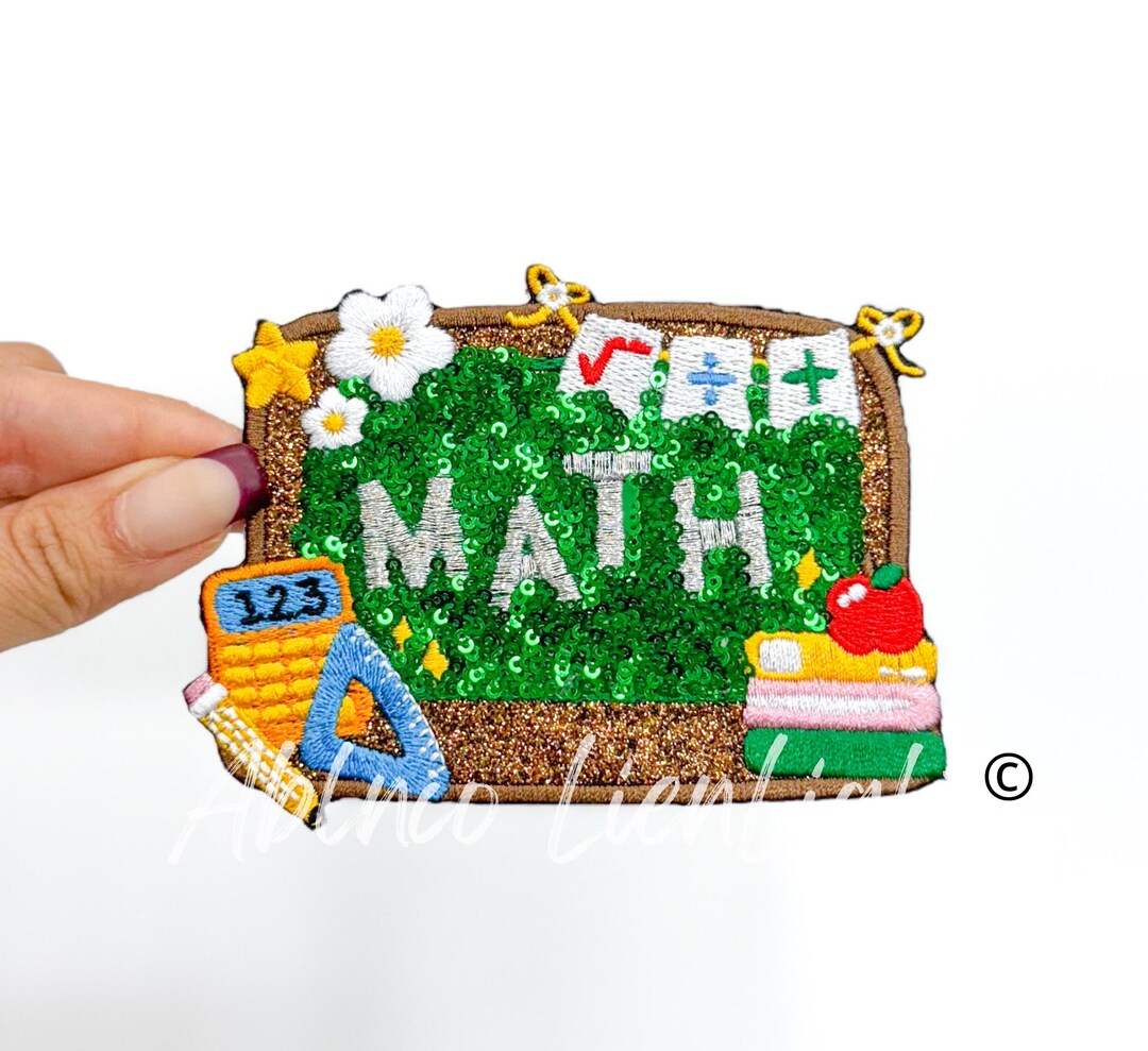 Math Teacher Patch, Teach Patch, School Patches, School Subject ...
