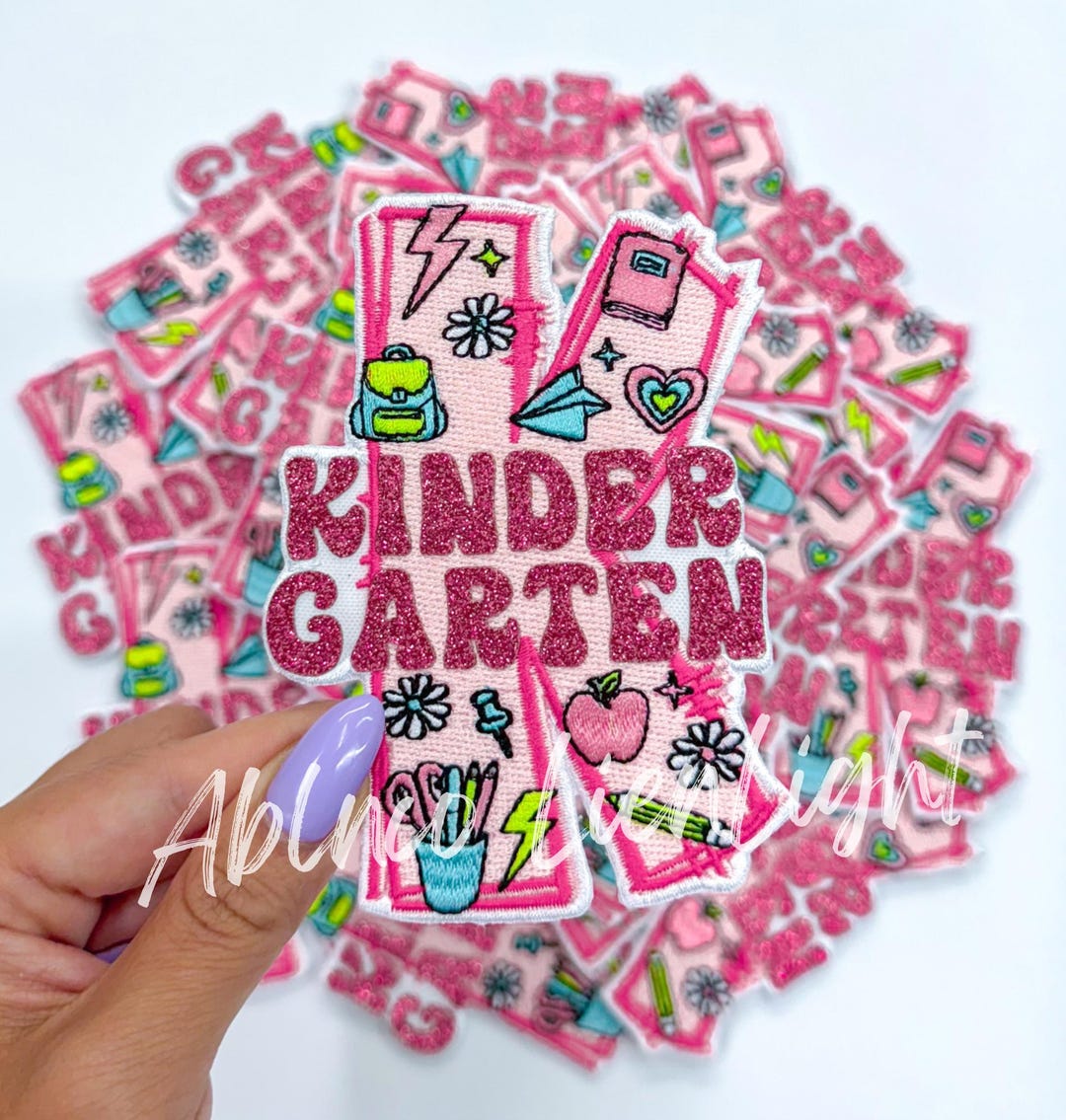 Kindergarten Patch: Chenille Back to School Iron-on Patch (3.2”) - Etsy