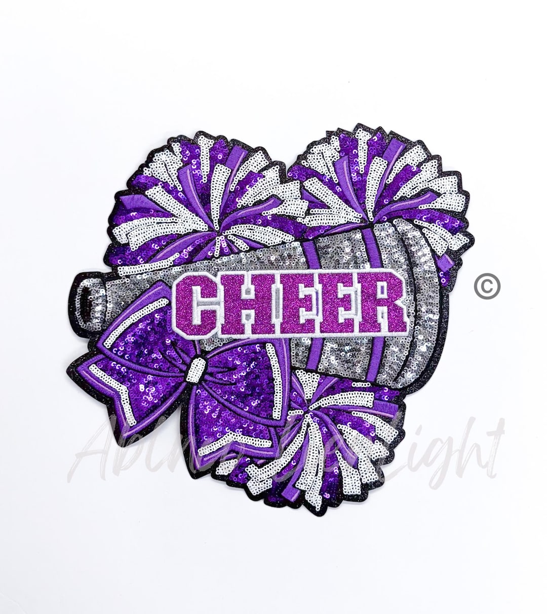 Cheer Patch, Purple Cheer Patch, Comp Day Patch, Megaphone Patch, Pom Pom Patch, Dance Patch ...