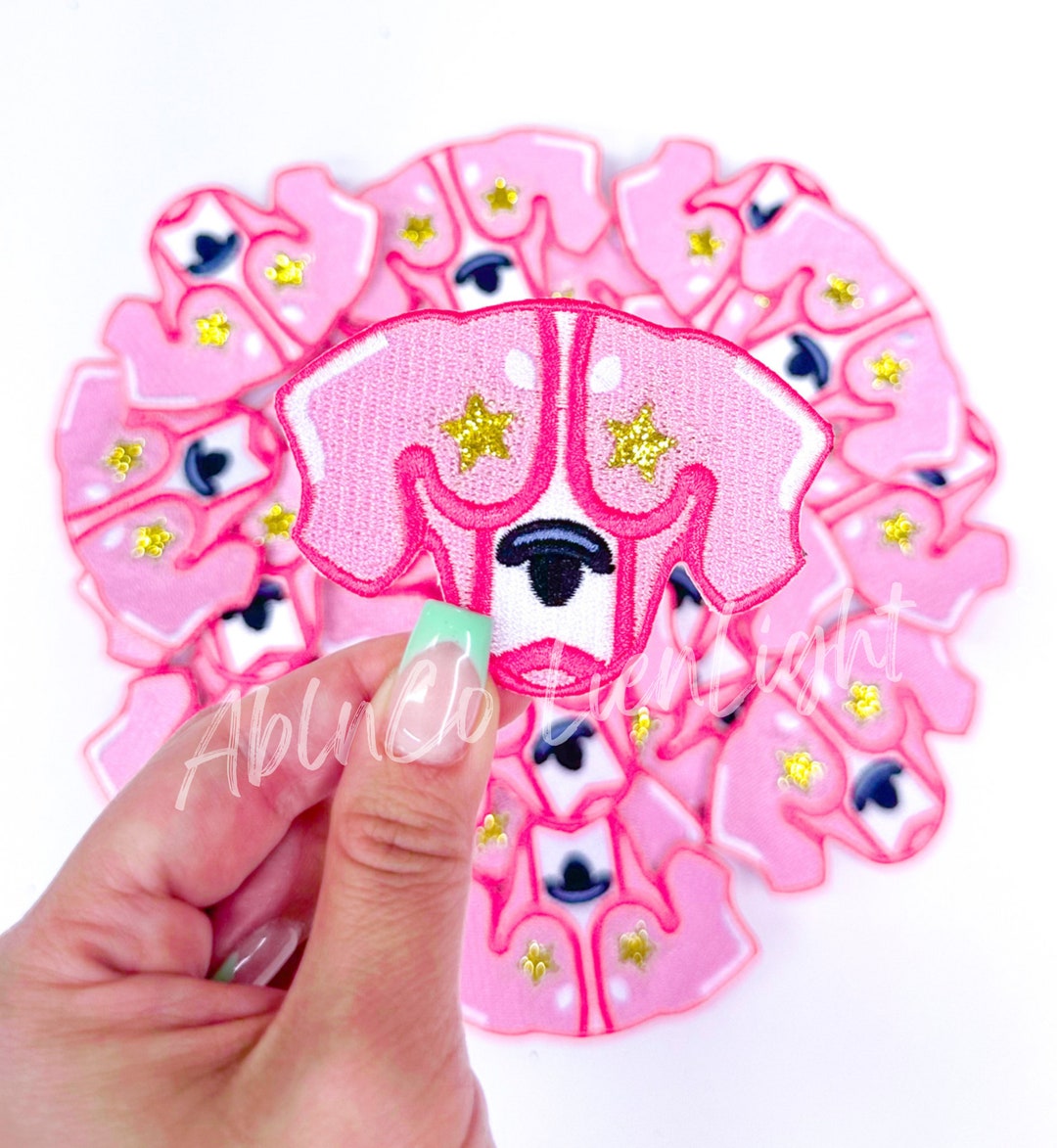 Pink Coon Dog Patch, Mascot Iron-on Patch - Etsy