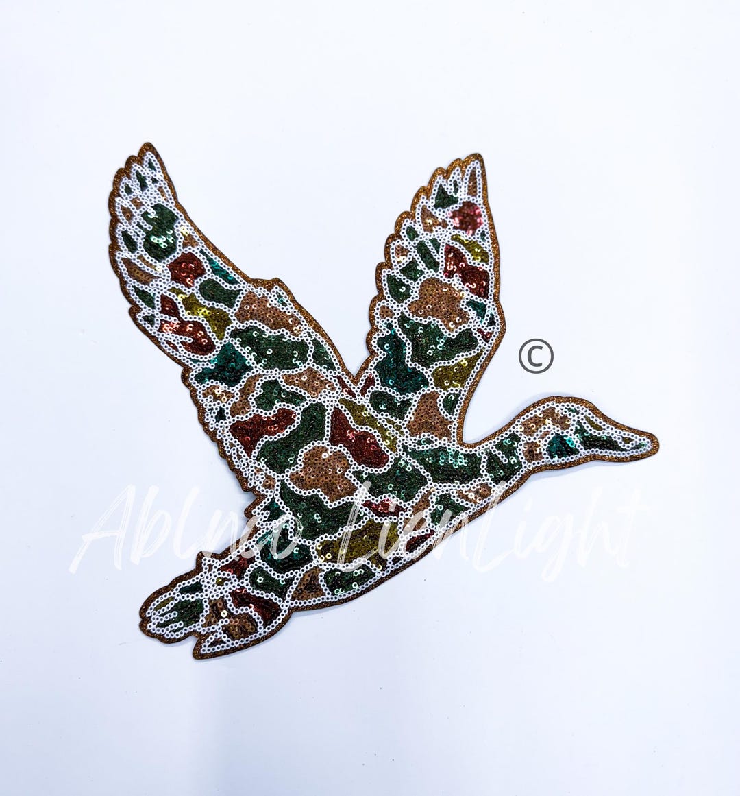 Mallard Patch, Mallard Duck Patch, Camo Patch, Sequin Patch, Hunting Patches, Large Patch ...