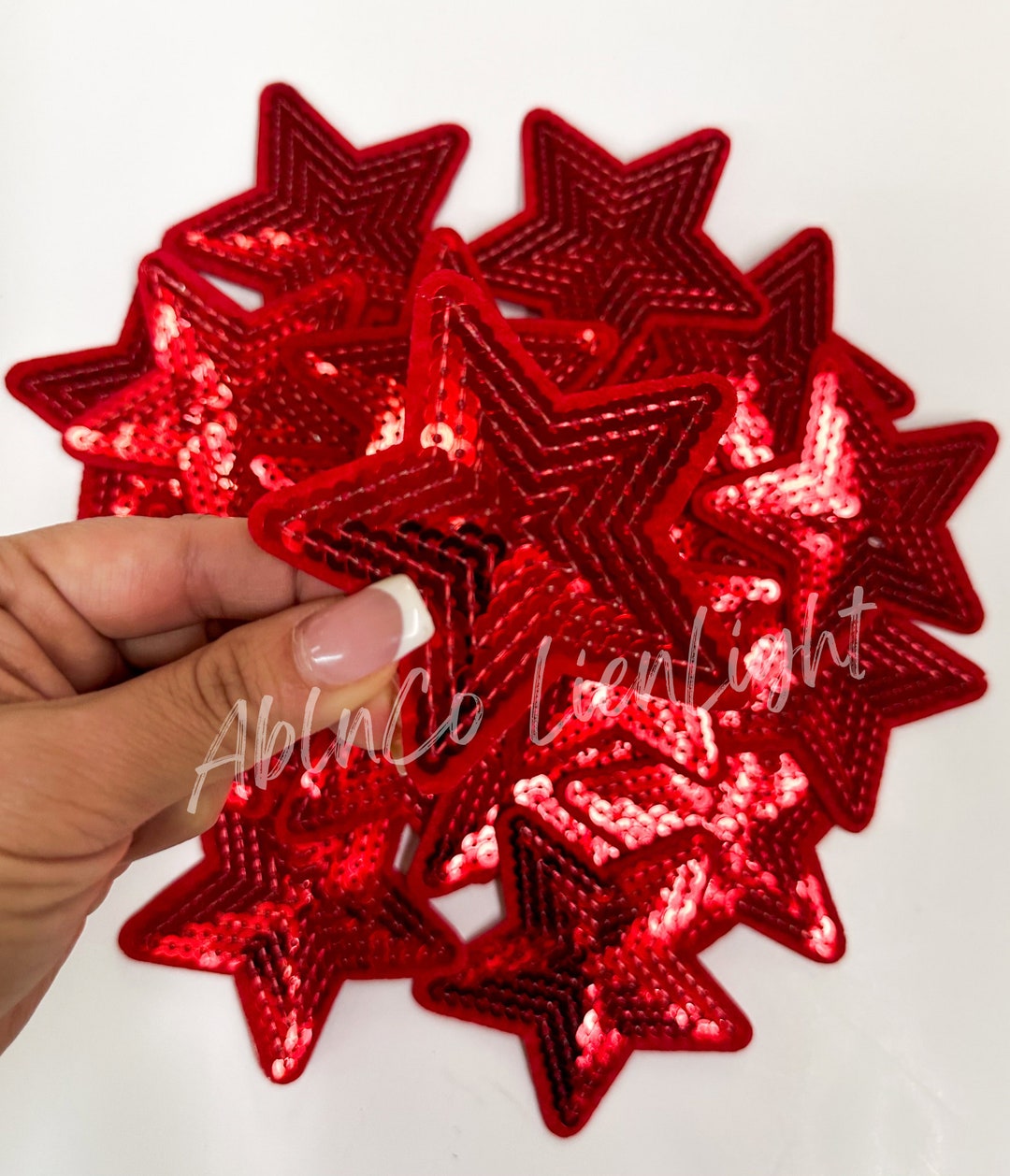 Star Patch, Sequin Star Patch, Red Star Patch, Trucker Hat Patches ...