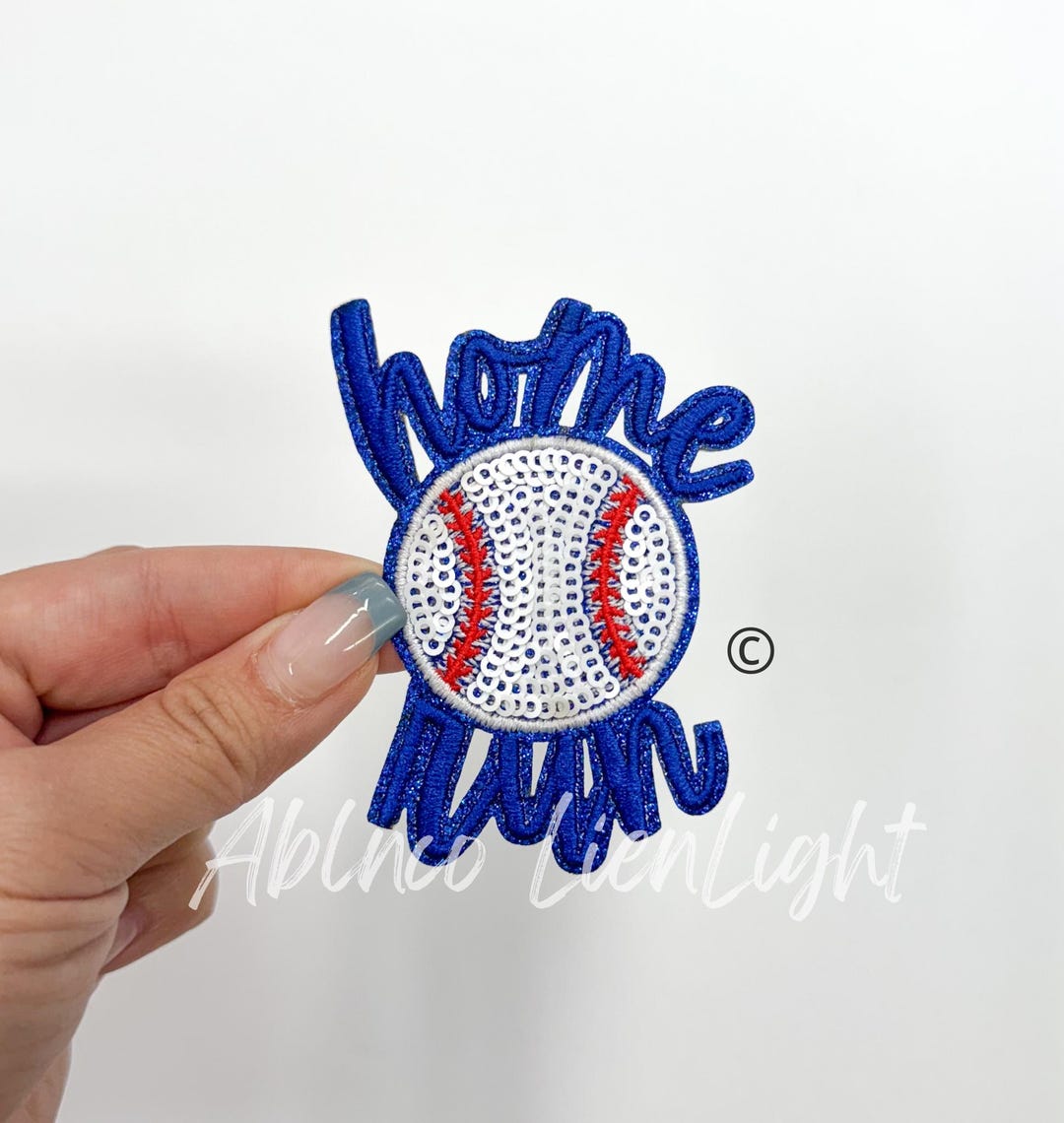 Sequins Baseball Patch, Royal Baseball Patch, Home Run Patch, Game Day ...