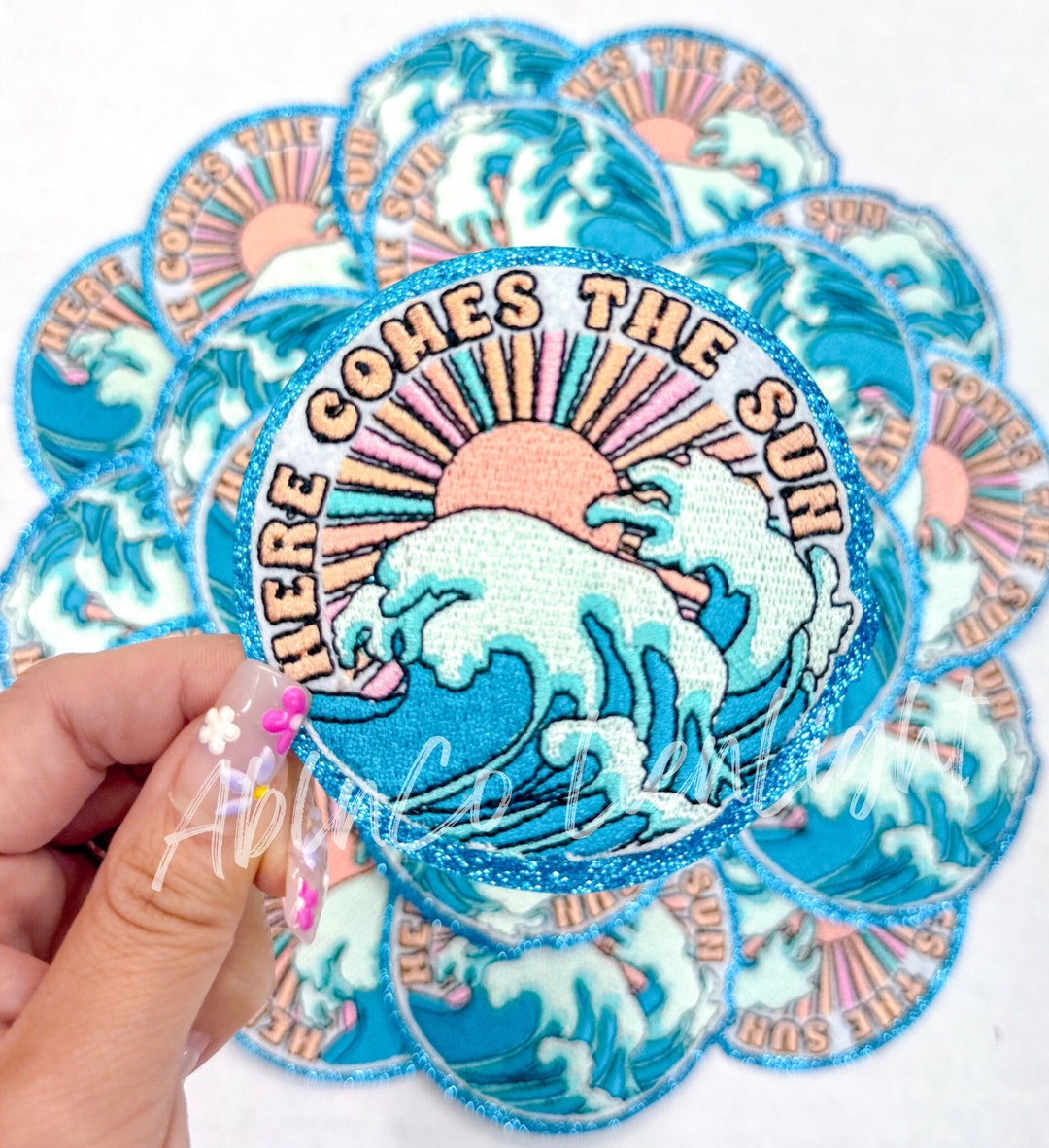 Here Comes the Sun Patch, Beach Patch, Trucker Hat Patches, Summer ...