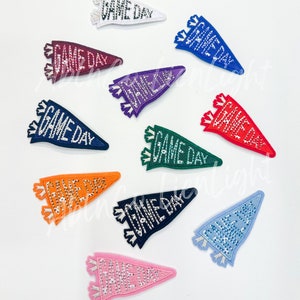 Game Day Patch, Rhinestone Patch, Purple Flag Patch, Pennant Flag Patch ...