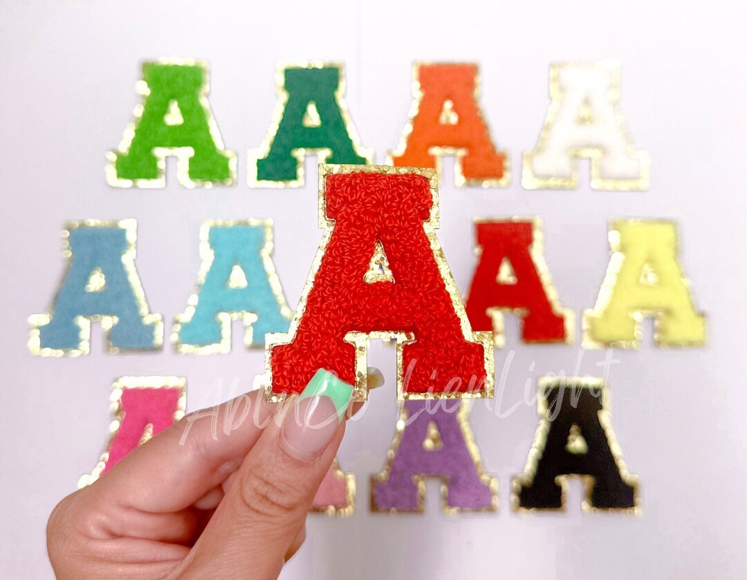 Self Adhesive Chenille Letter Patch: DIY Varsity Stadium Bag - Etsy