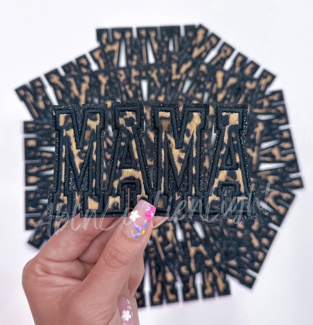 Mama Patch, Mama Cheetah Print Patch, Trucker Hat Patches, Mom Patch ...