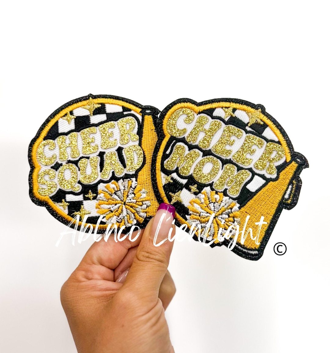Cheer Patches, Gold Cheer Patch, Cheer Squad Patch, Cheer Mom Patch ...