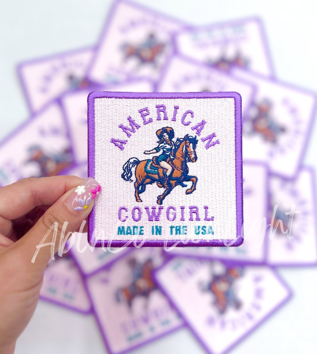 Cowgirl Patch, Trucker Hat Patches, Preppy Pink Patch, Embroidery Patch ...